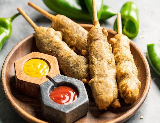 Hatch Pepper Corn Dogs — Melissas Produce
