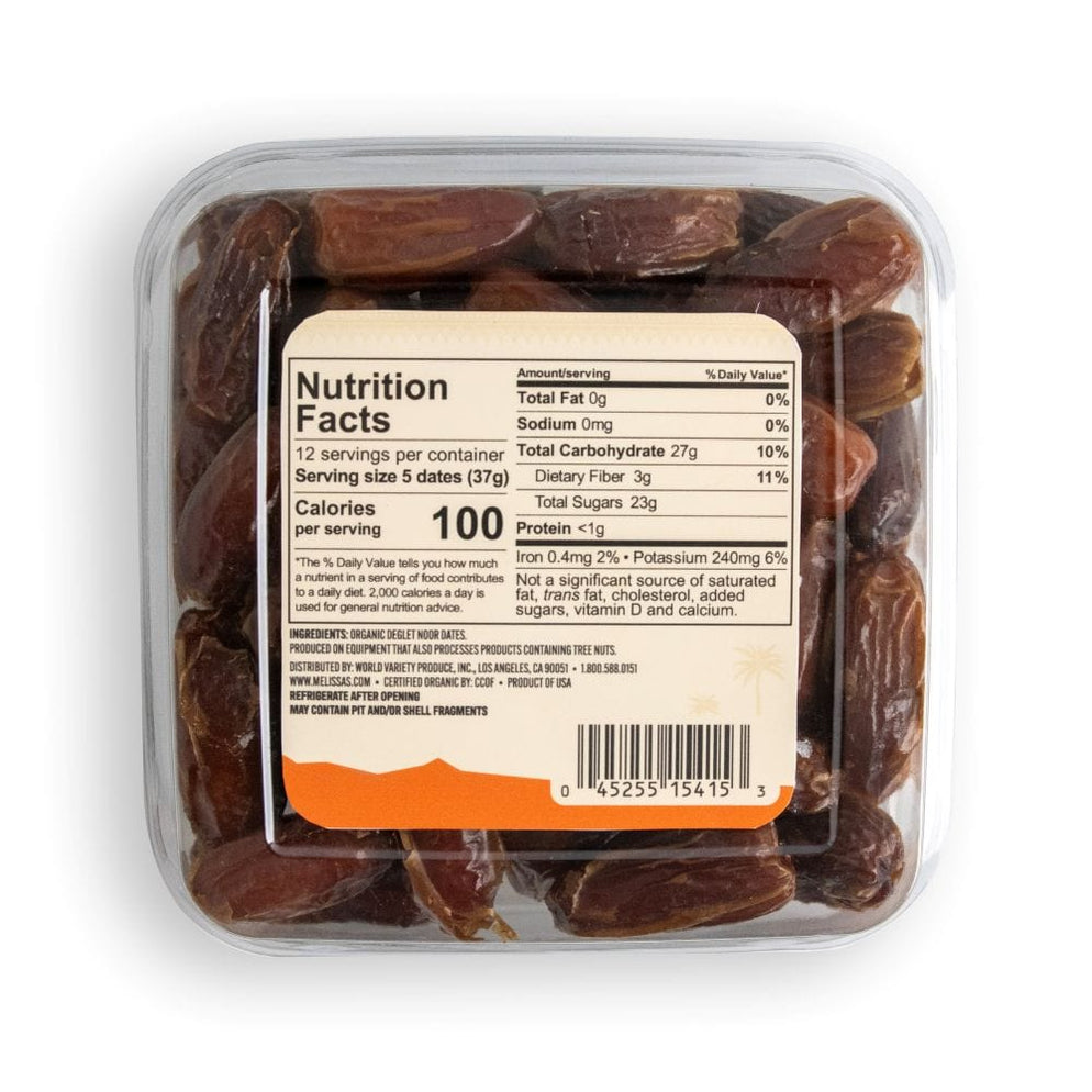 Organic Pitted Deglet Noor Dates — Melissas Produce