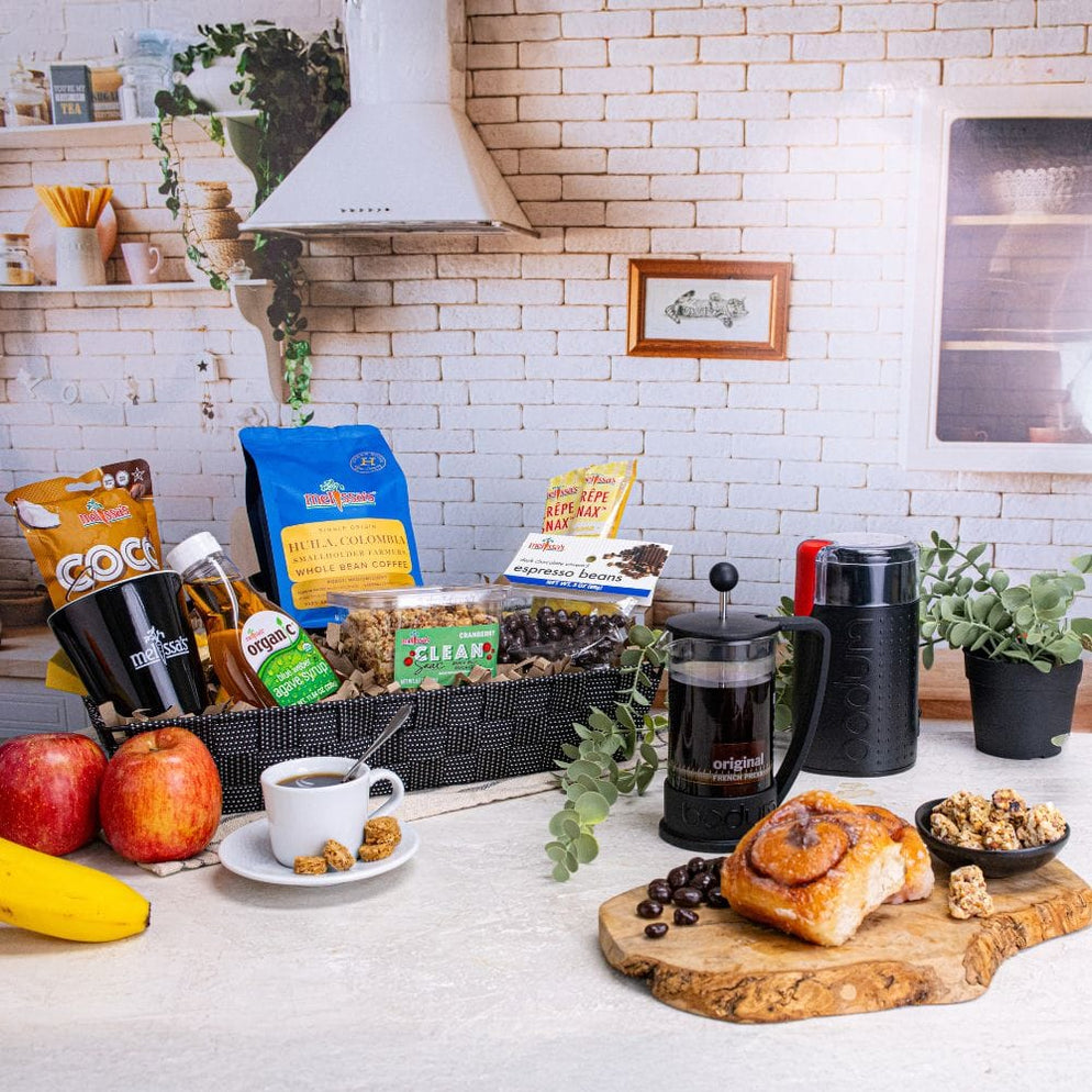 Morning Coffee Break Basket — Melissas Produce