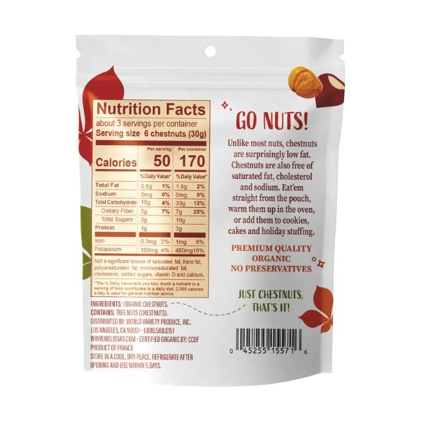Organic Chestnut Snax™ — Melissas Produce