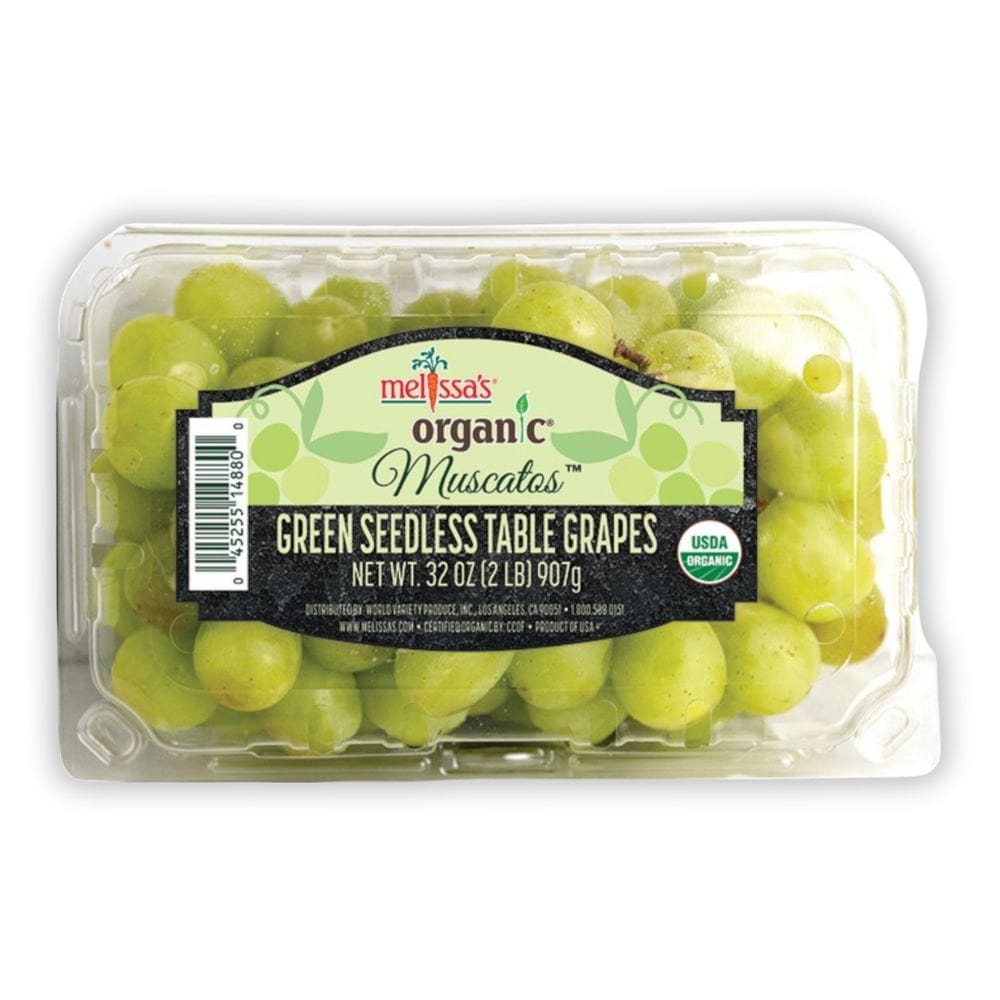 Organic Green Muscato Grapes — Melissas Produce
