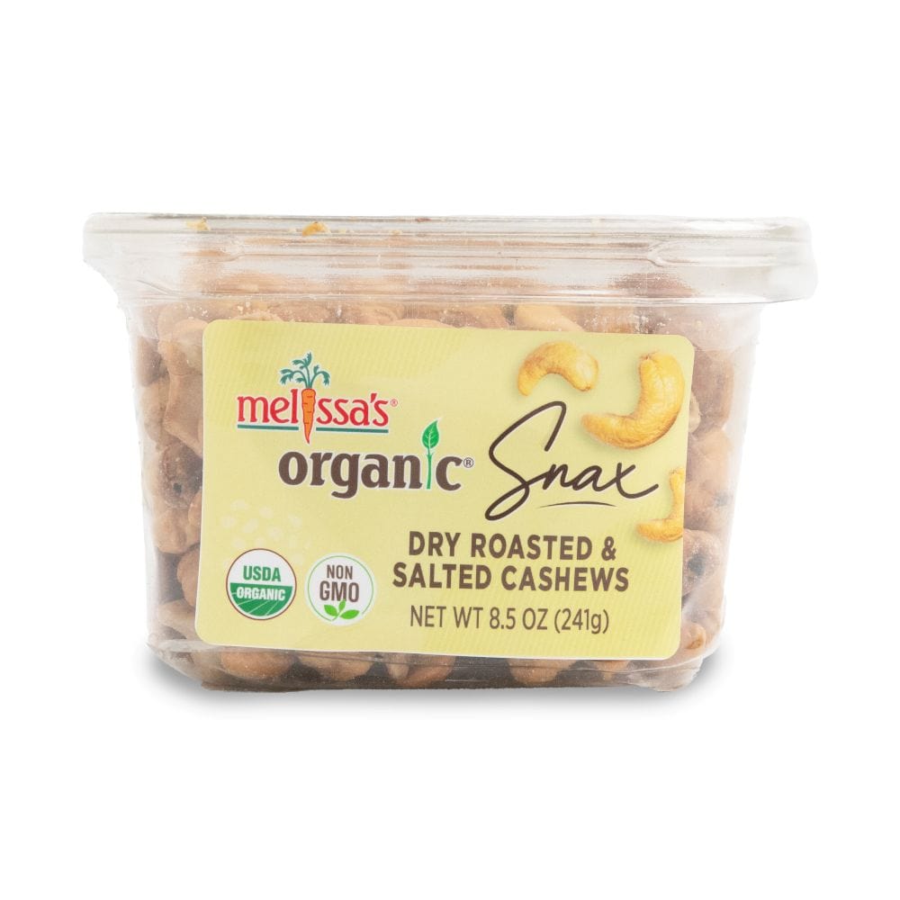Organic Snax™ Dry Roasted & Salted Cashews — Melissas Produce