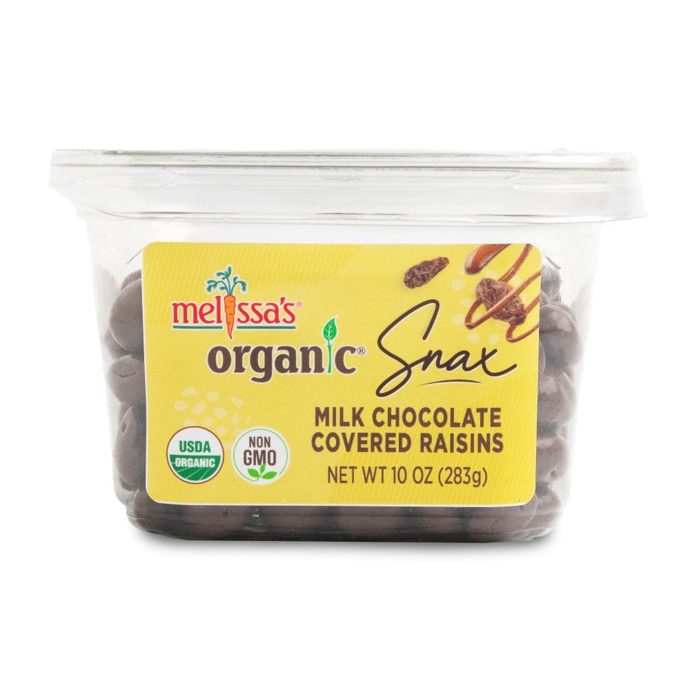 Organic Snax™ Milk Chocolate Covered Raisins — Melissas Produce