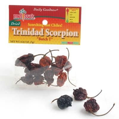 Dried Trinidad Scorpion Peppers — Melissas Produce