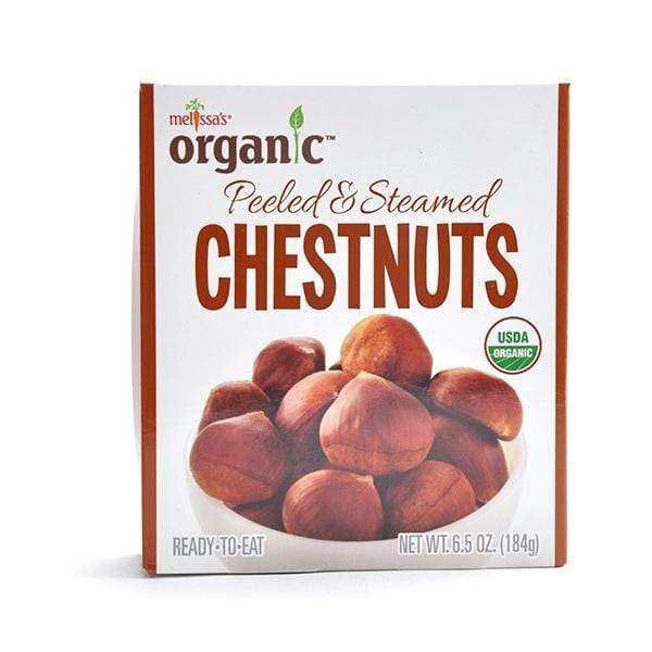 Organic Peeled & Steamed Chestnuts (Whole Peeled Cooked) — Melissas Produce